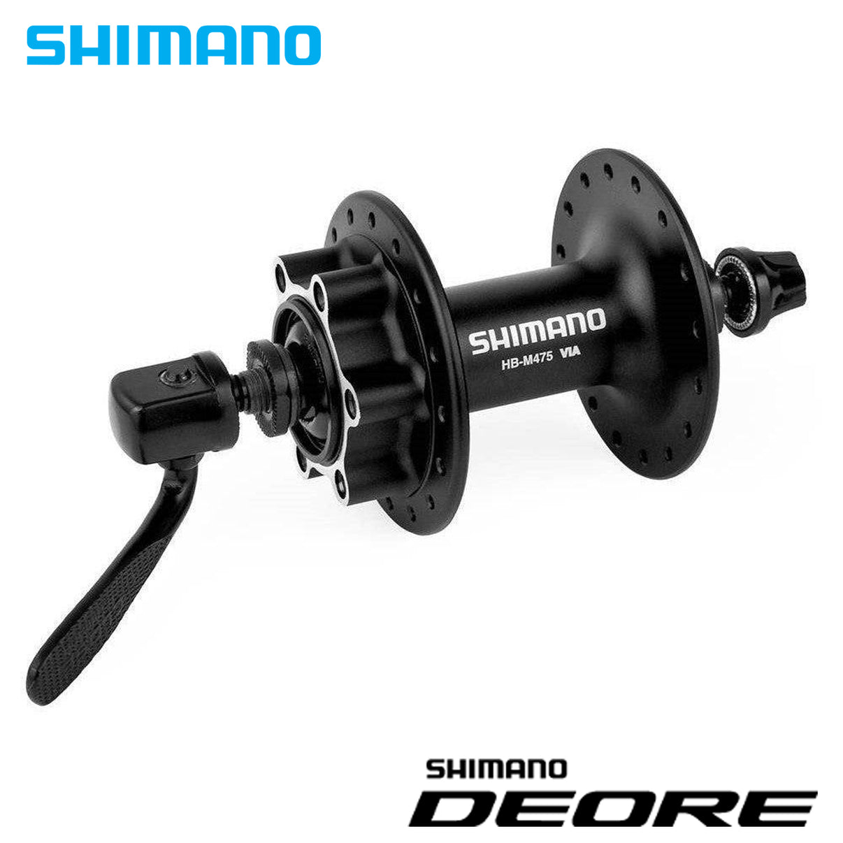 Shimano Deore HB-M475 6-Bolt Front Hub - Black – Supreme Bikes PH