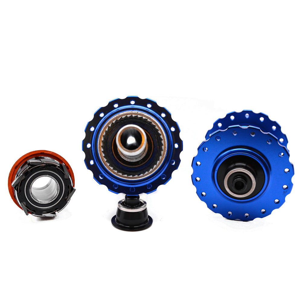 Speedone Pilot Hub Set QR / Thru Axle Non-Boost 32H 6-Bolt - Blue ...