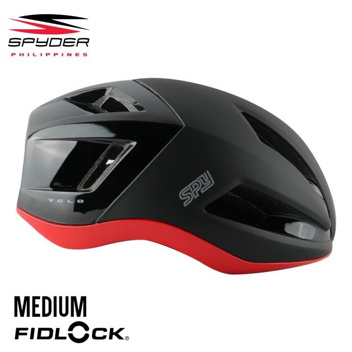 Spyder VELO Aero Road Bike Helmet - Matte Black / Red – Supreme Bikes PH
